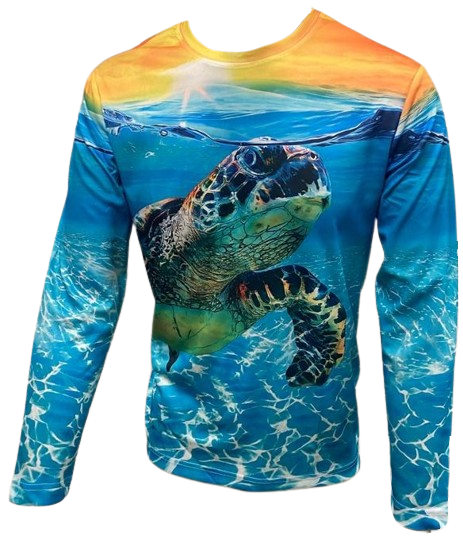Island Planet Tropical Clothing: MENS/DEEP SEA LONG SLEEVE