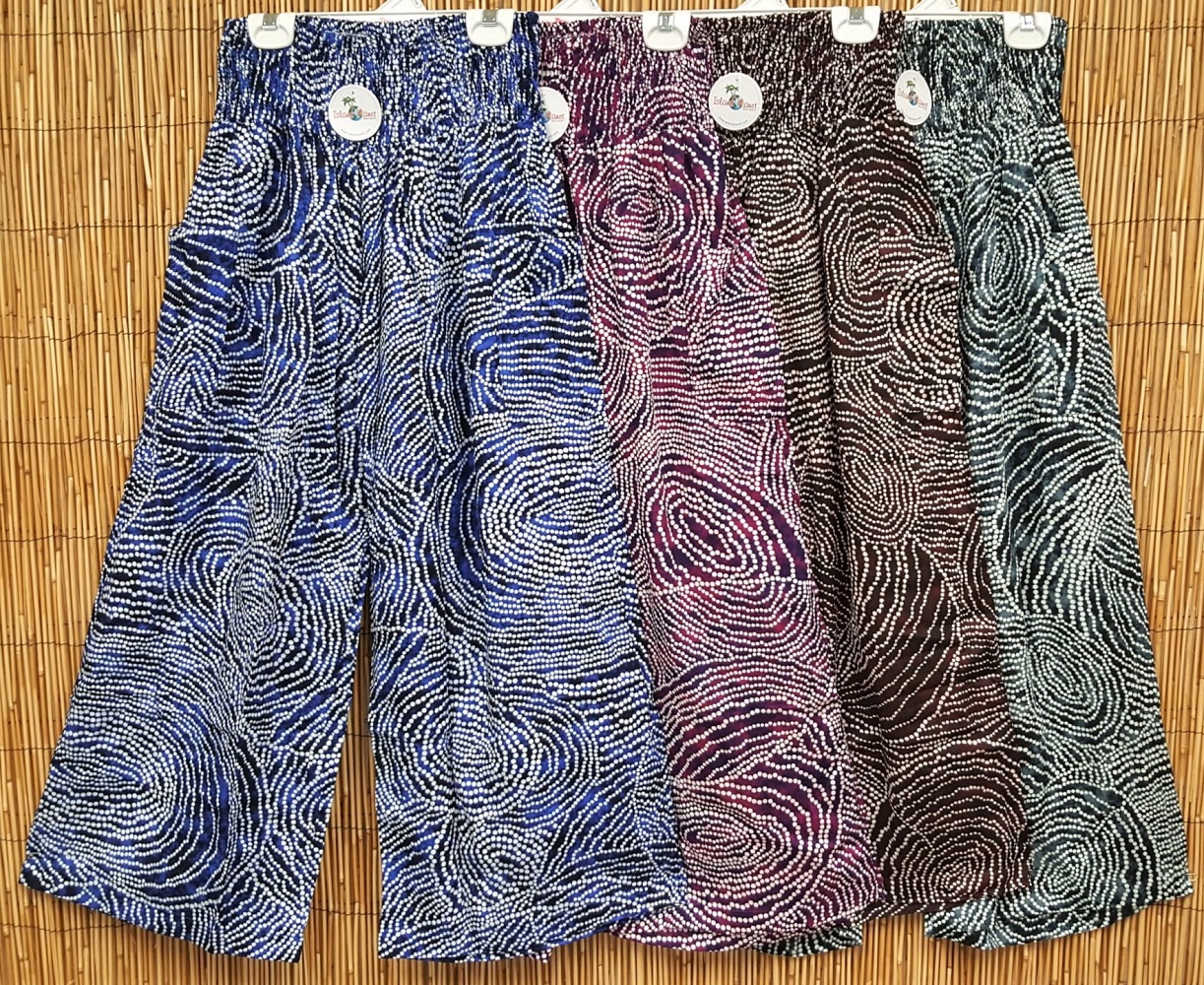 Island Planet Tropical Clothing: PANTS/RAYON PRINT PANTS
