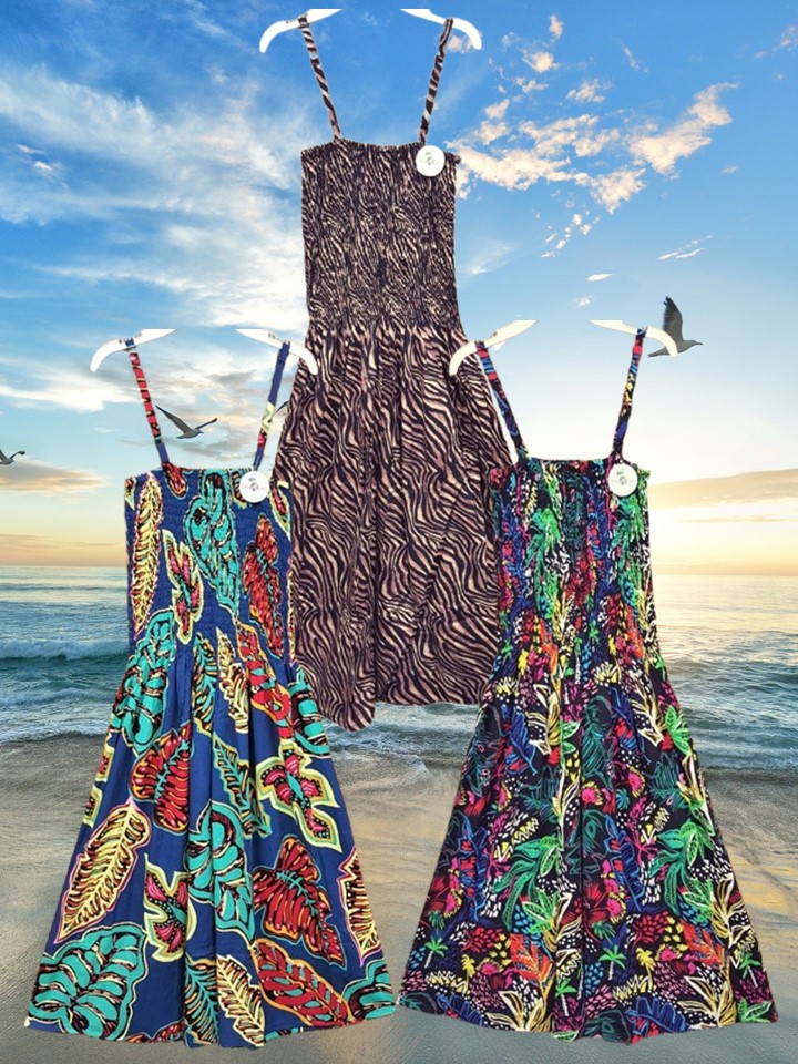 Island Planet Tropical Clothing: DRESSES/ISLAND PLANET LONG SUNDRESSES