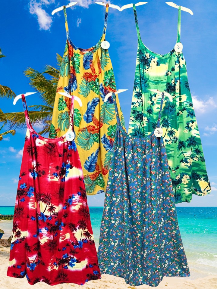 Island Planet Tropical Clothing: DRESSES/ISLAND PLANET LONG SUNDRESSES