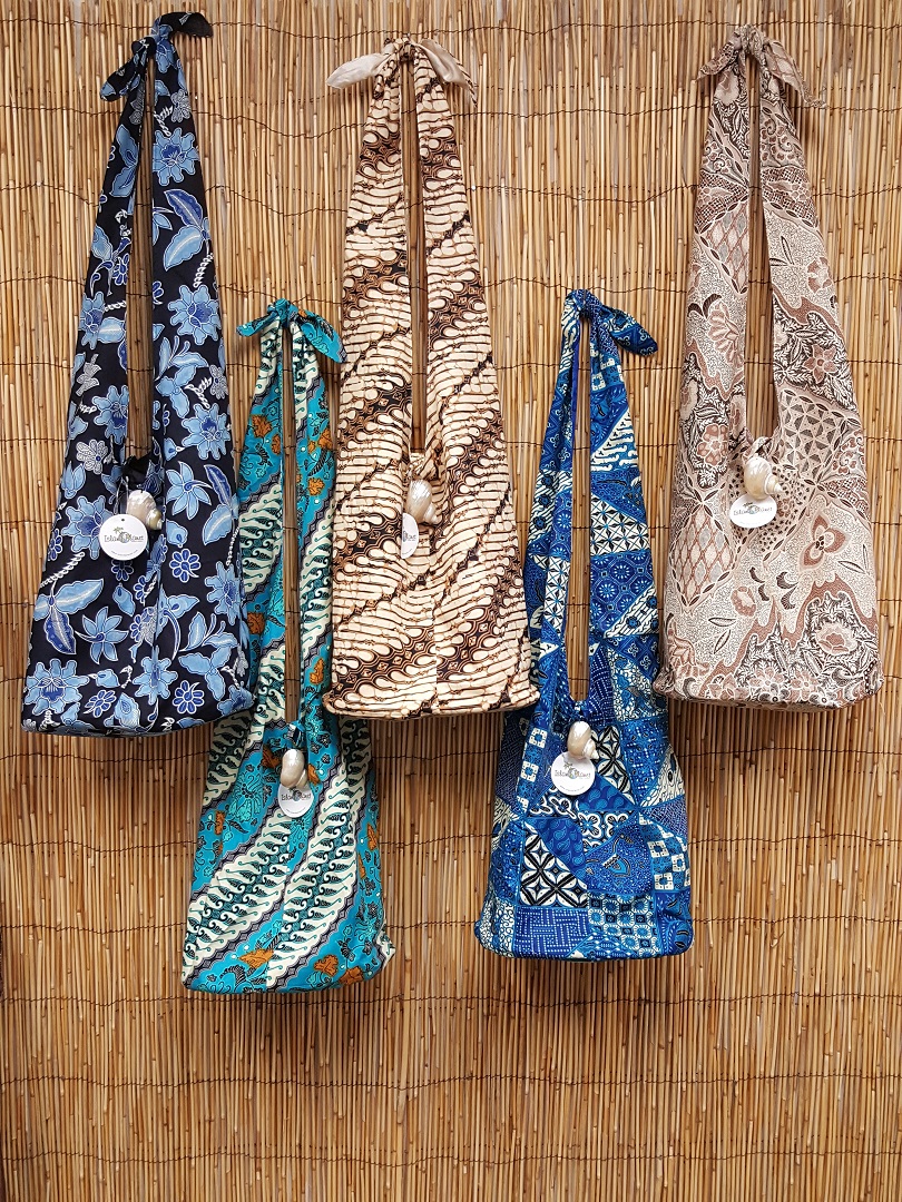 Tropical fabric bags totes travel