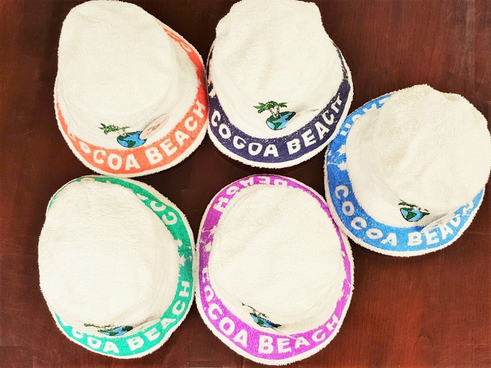 Parachute hats caps vintage tropical