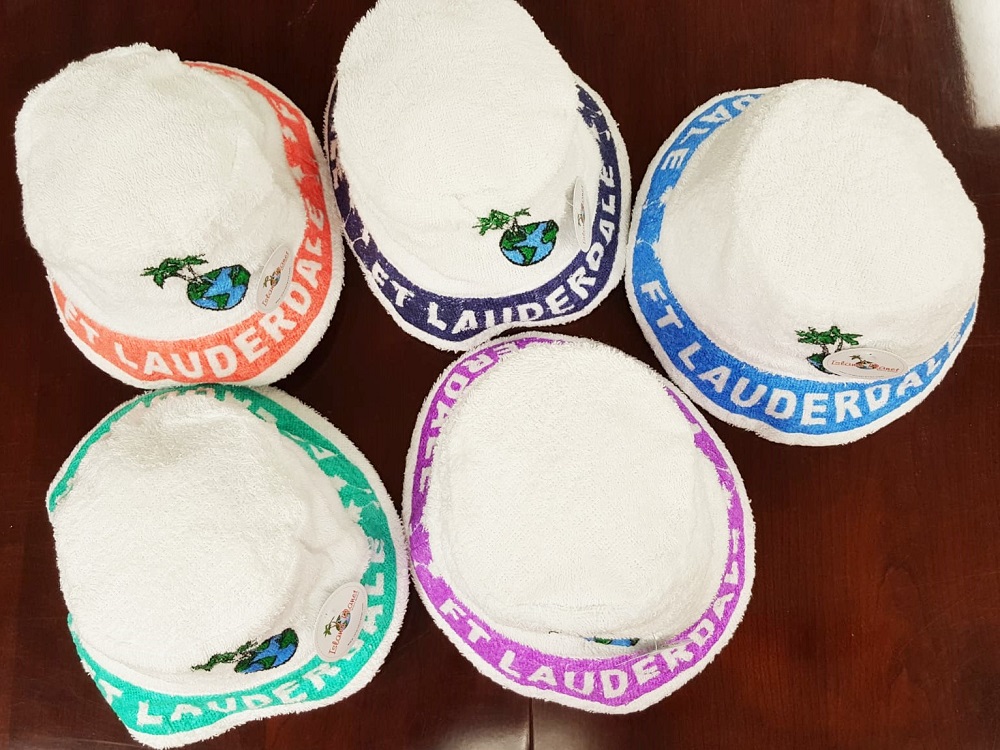 Parachute hats caps vintage tropical