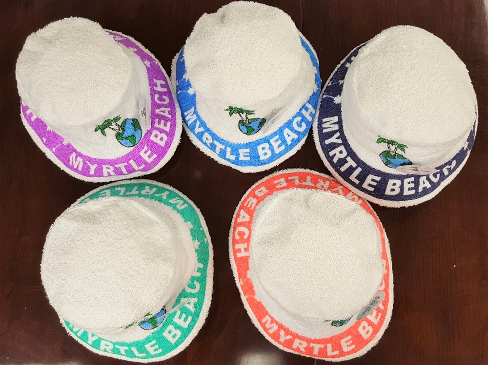 Parachute hats caps vintage tropical