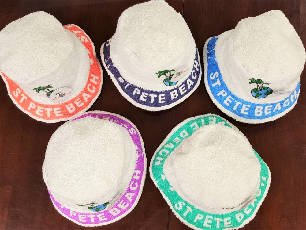 Parachute hats caps vintage tropical