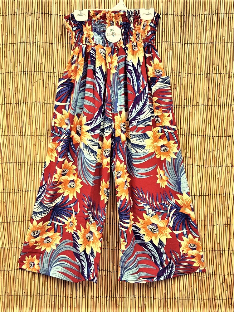 Island Planet Tropical Clothing: PANTS/RAYON PRINT PANTS